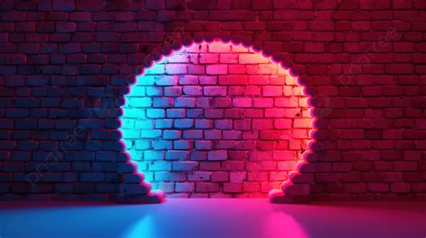 3d로 렌더링된 회반죽 벽돌 벽의 조명 반원 벽을 부수다 부서진 벽 금이 간 벽 배경 일러스트 및 사진 무료 다운로드 Pngtree