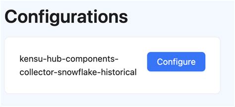 Configure Snowflake Stored Procedures Collector Documentation