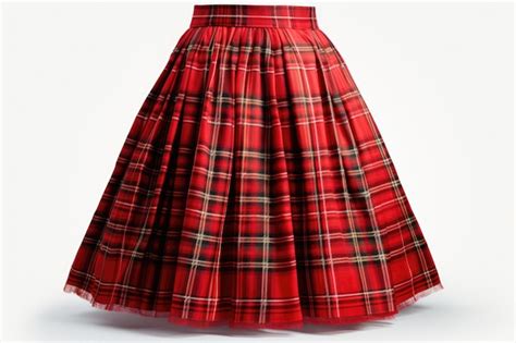Tartan Skirt Premium Ai Generated Image