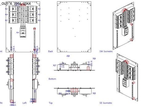Typical Abb Smdb Panel Incomer Up To 100a Outgoing 6x Up To 100a 25ka
