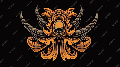 Conception Dornement Classique Gravée De Vecteur Pour Les éléments