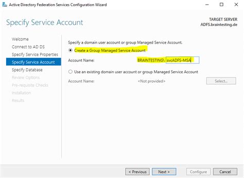 Set Up Active Directory Federation Services AD FS Internal ADFS Server Part