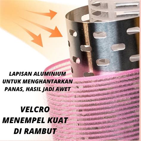 Jual Korean Ceramic Thermal Hair Rollers Hair Roller With Aluminium