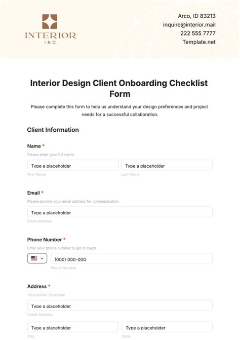 Free Travel Agency Client Intake Form Template To Edit Online
