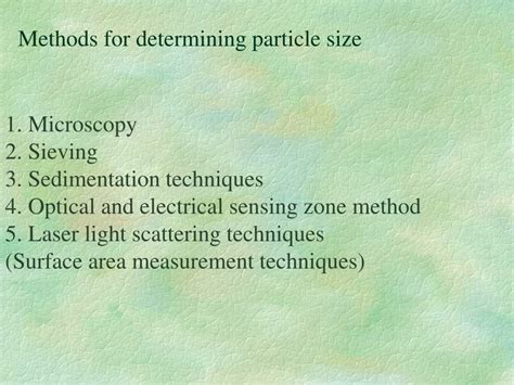 PPT Particle Size Analysis PowerPoint Presentation Free Download ID 9679476