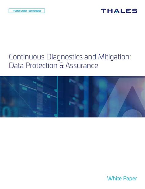 Continuous Diagnostics And Mitigation Solutions Thales Trusted Cyber
