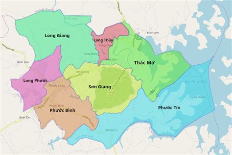 Bản đồ Quy Hoạch Thị Xã Phước Long Bình Phước 2024 Kế Hoạch Sử Dụng đất