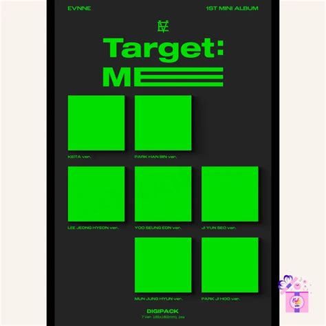 Evnne Target Me 1st Mini Album Digipack Ver Bak Bak K Pop Store