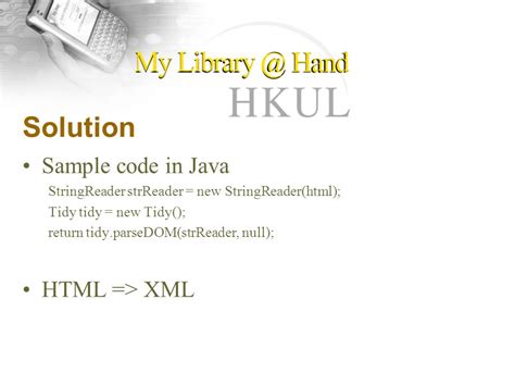 Implementation Of One Stop Search By Xslt By Dave Low University Of