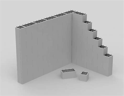 1 Pallet Of Large Quickblock In Grey 250 Blocks