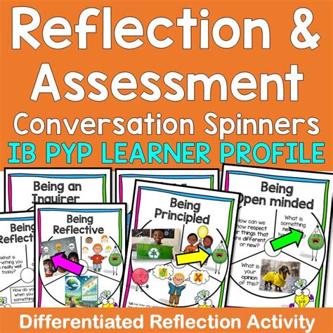 Early Years Ib Pyp Assessment And Reflection Learner Profile Spinnners