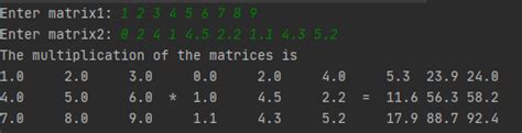 algebra multiply two matrices write a method to multiply quizlet