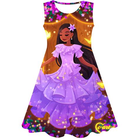 Disney Magic Full House Princesa Vestido Estampado De Dibujos Animados