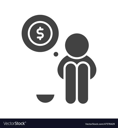 Poor Icon Image Royalty Free Vector Image Vectorstock