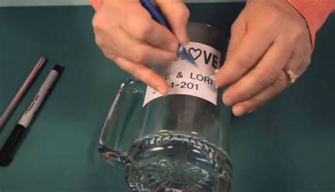 Apply Glass Etching Stencil To Glassware Pre Cut Patterns