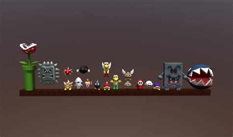 D Enemies Mario Model Turbosquid