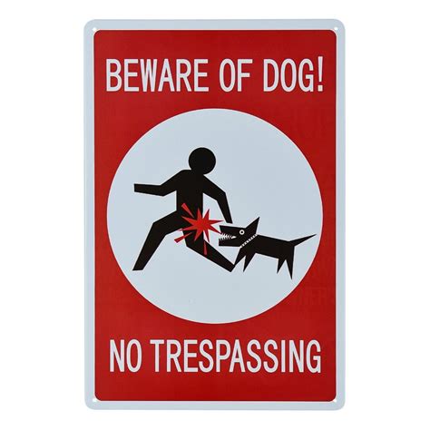 No Trespassing Beware Of Dogs Sign Dog Bed And Supplies
