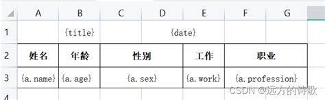 Easyexcel 填写模板指定行合并单元格easyexcel模板填充合并单元格 Csdn博客