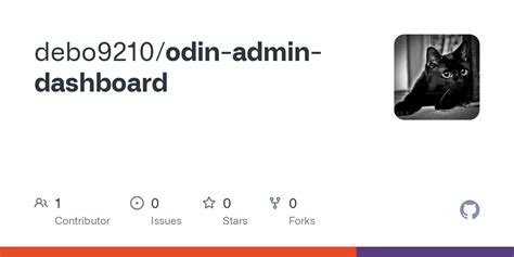 GitHub Debo9210 Odin Admin Dashboard