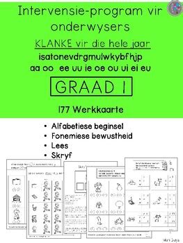 Intervensieprogram Vir Alle Graad 1 Klanke Vir Onderwysers By Spraakborrel