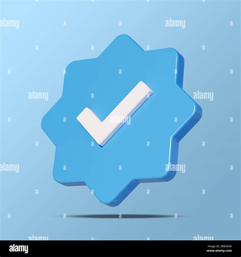 Profile Verification Check Mark Social Media Icon Blue Verified Badge