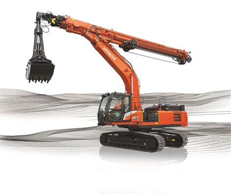 Hitachi Presents New ZX350LC 7 Excavator With Clamshell Telescopic Arm