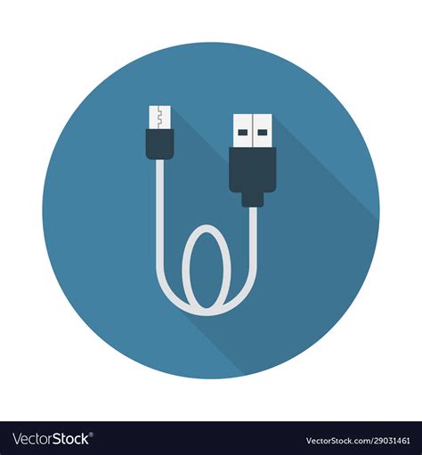 Data Cable Royalty Free Vector Image Vectorstock
