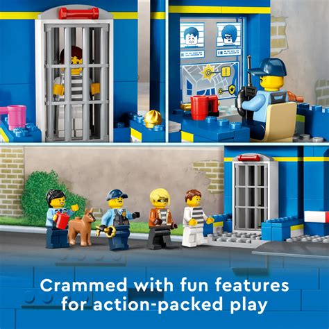 LEGO City Police Station Chase Building Toy Set Pieces Multicolour Y