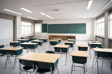 Premium Photo Modern School Classroom