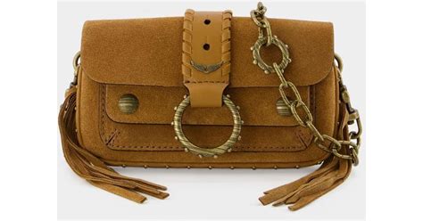 Zadig Voltaire Kate Hobo Bag Folk Suede In Brown Lyst