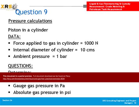 Liquid Gas Flow Practical Exercises PPT Slide Deck