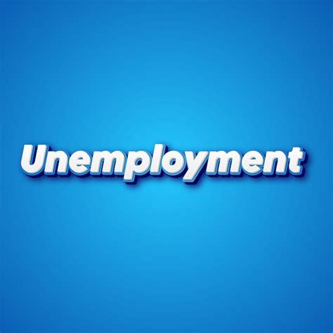 Premium Photo Unemployment Text Effect Gold  Attractive Background