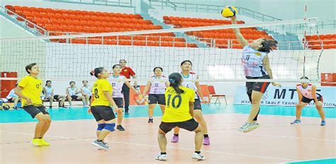 ၀န်ကြီးဌာနပေါင်းစုံ ဘော်လီဘော အမျိုးသား အမျိုးသမီး ပြိုင်ပွဲများ ဆက်လက်ကျင်းပ Myawady Webportal