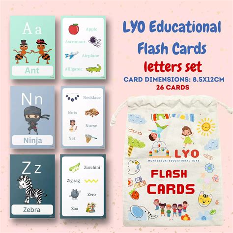 lyo flash cards letters numbers lyo montessori