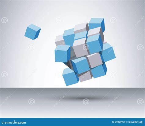 3d Cubes Stock Vector Illustration Of Concept Abstract 31039999
