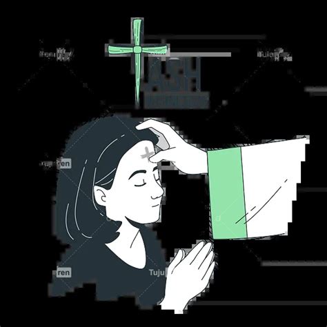 圣灰星期三插画海报素材模板下载 图巨人