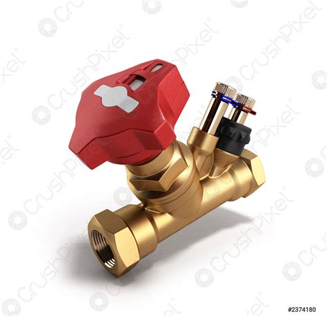 Kraan Balancing Klep Zonder Afvoer Voor Sanitair 3d Rendering Op