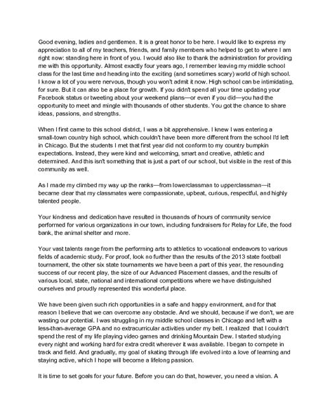 Sample High School Valedictorian Speech Artofit