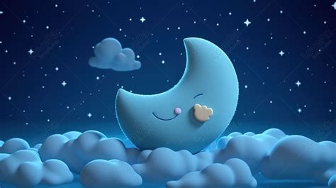 달 구름 3d 파란색 배경이 있는 경외심을 불러일으키는 별이 빛나는 밤하늘 경이 배경 달 배경 밤하늘 배경 이미지 Hd 경이 달 밤하늘 배경 사진 무료