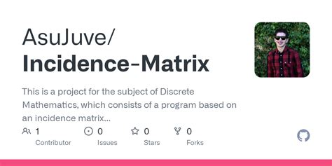 Github Asujuveincidence Matrix This Is A Project For The Subject Of