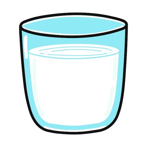 Premium Vector Cute Funny Glass Of Water