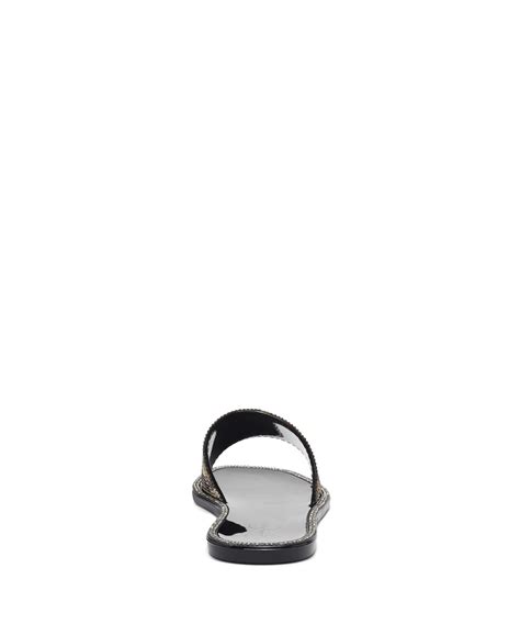 Jessica Simpson Womens Black Leopard Print Kassime Translucent Jelly