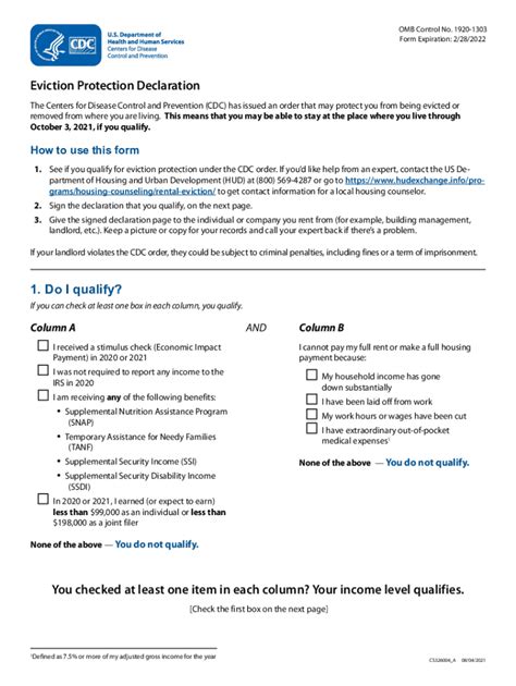 Eviction Protection Declaration Fill Out And Sign Online Dochub