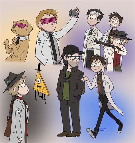 I Drew Scp Researchers In The Gravity Falls Style Hope You Like It