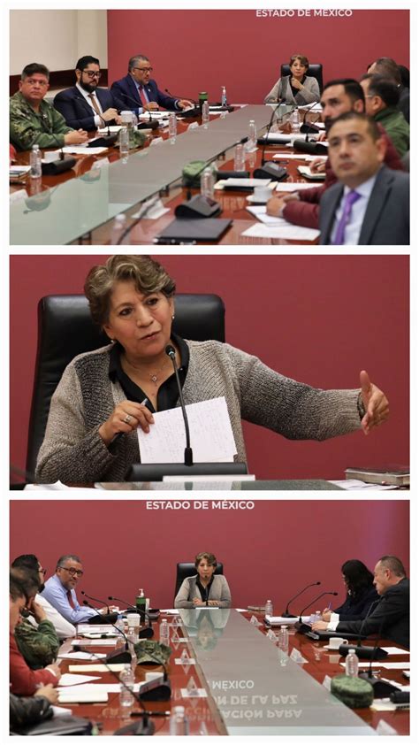 Encabeza La Gobernadora Delfina Gómez Mesa De Coordinación Para La