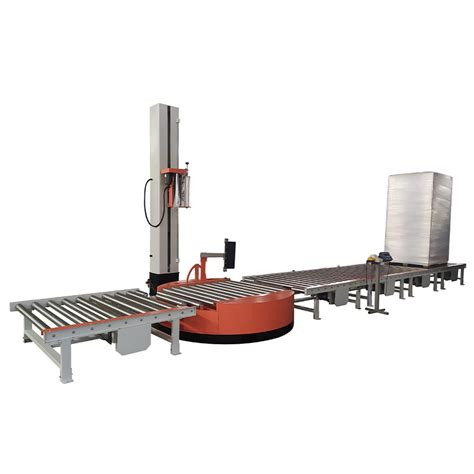 Ucr T2000a Conveyorized Fully Automatic Turntable Pallet Wrapper