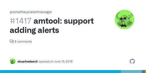 Amtool Support Adding Alerts · Issue 1417 · Prometheusalertmanager · Github