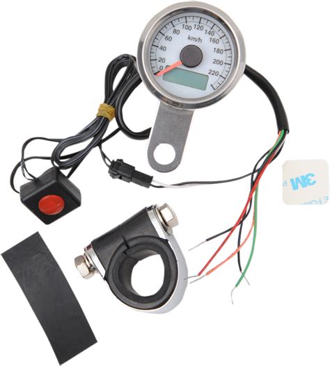 Drag Specialties Chrome 187 Speedo Electronic Motorcycle Speedometer