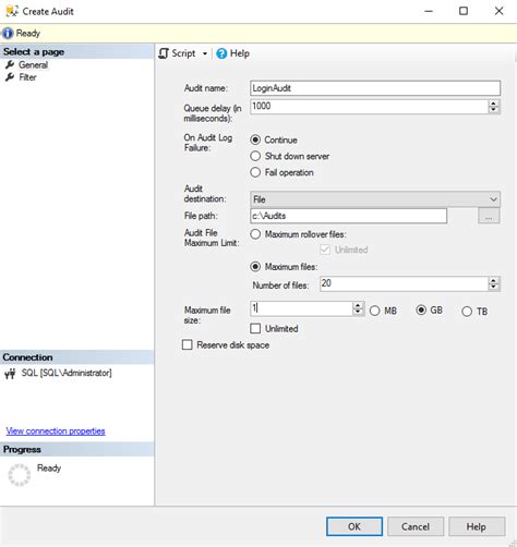 Configuring Server Audit Sql Server Administrator S Guide Book