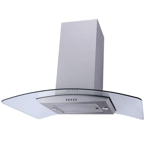 Falco 90cm Island Curved Glass Extractor Fan Fal 90 Is90a The